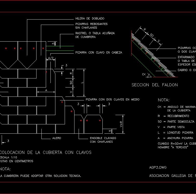 Covered With Slate DWG Block for AutoCAD • Designs CAD