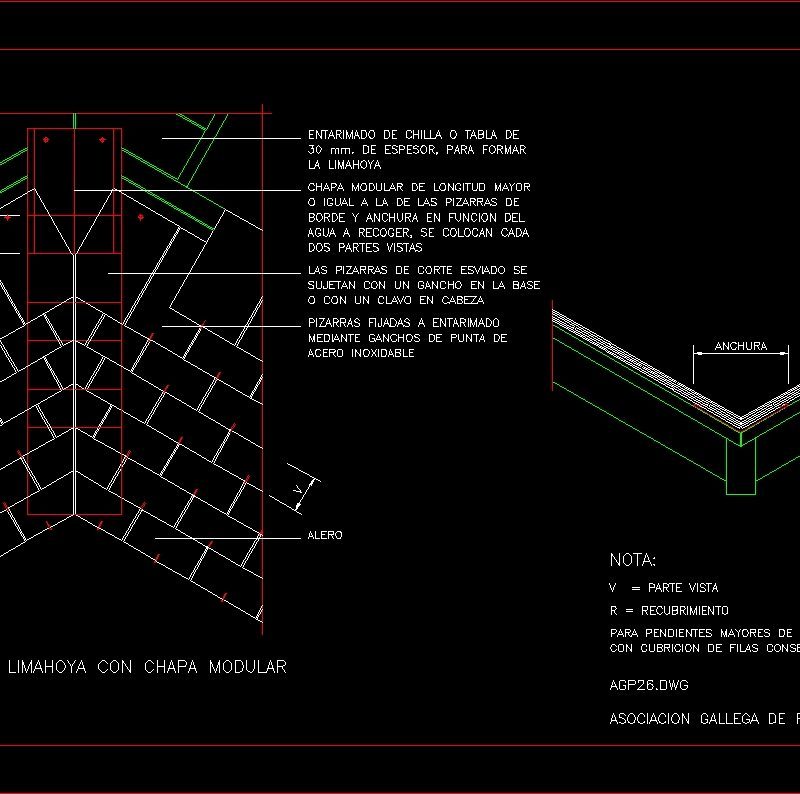 Covered With Slate DWG Block for AutoCAD • Designs CAD