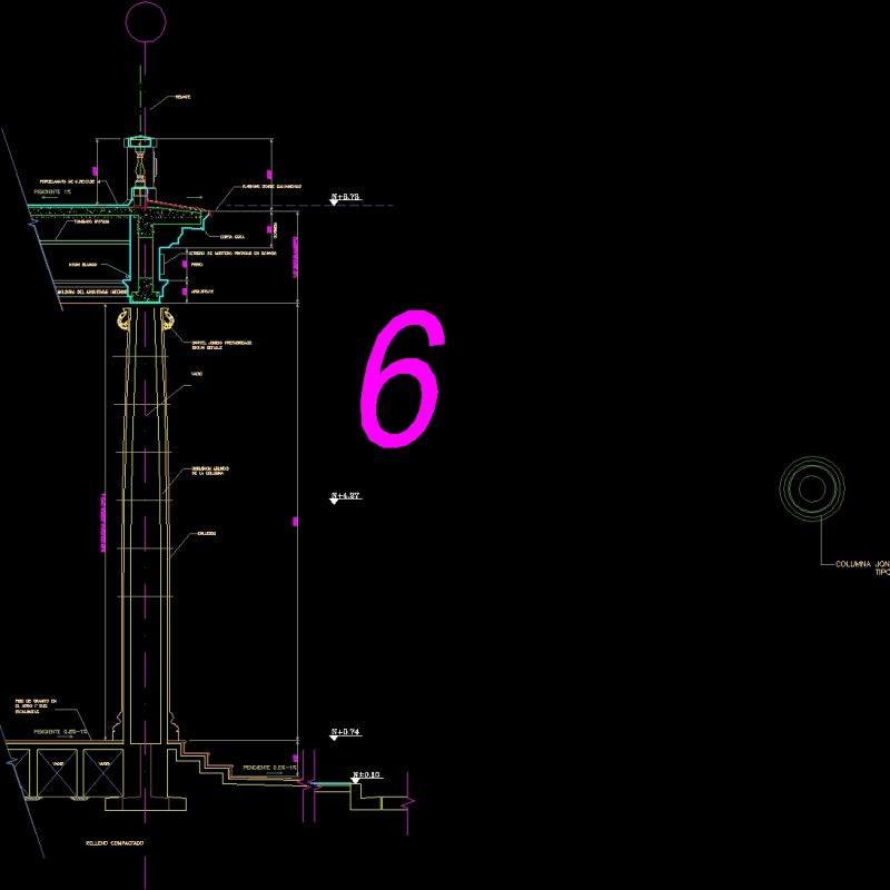 Deatil Of Base ,Shaft And Capital DWG Detail for AutoCAD • Designs CAD