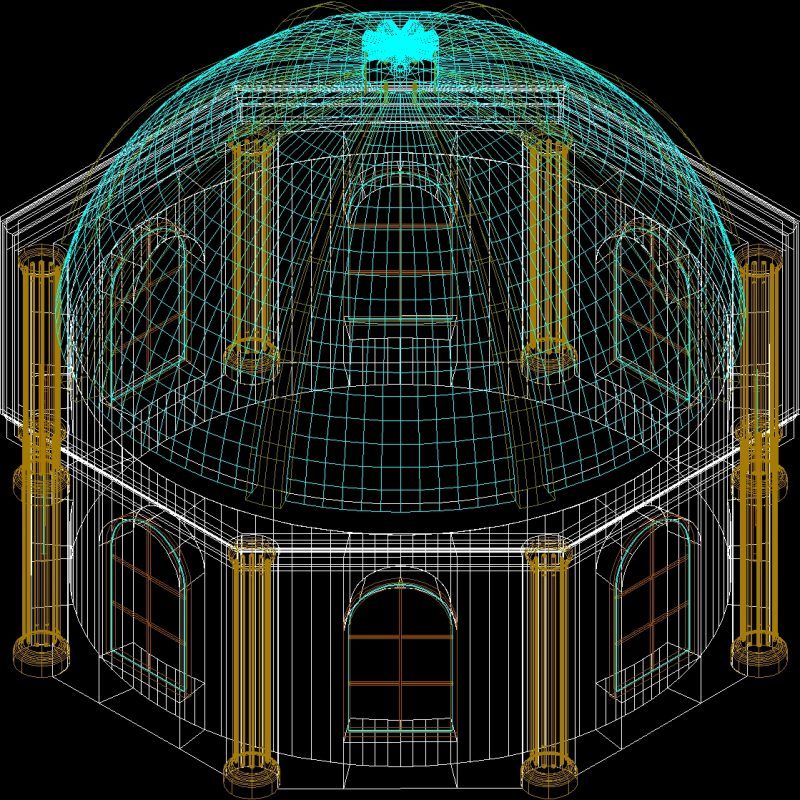 Dome 3D DWG Model for AutoCAD • Designs CAD
