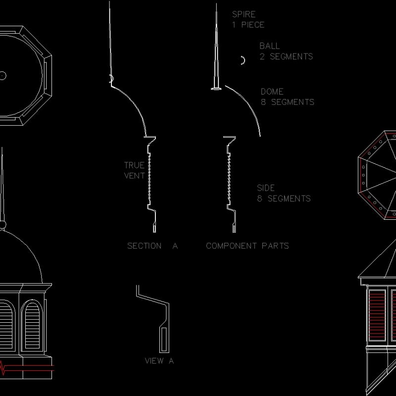 Domes DWG Block for AutoCAD • Designs CAD