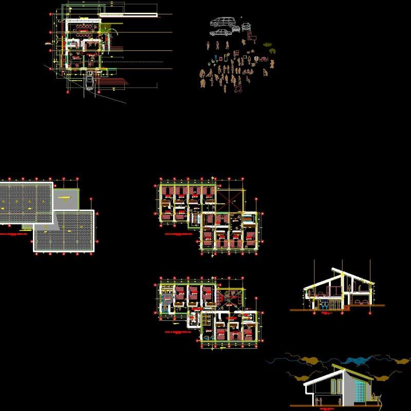 Fish Farm, Pisiculture Facility DWG Plan for AutoCAD • Designs CAD