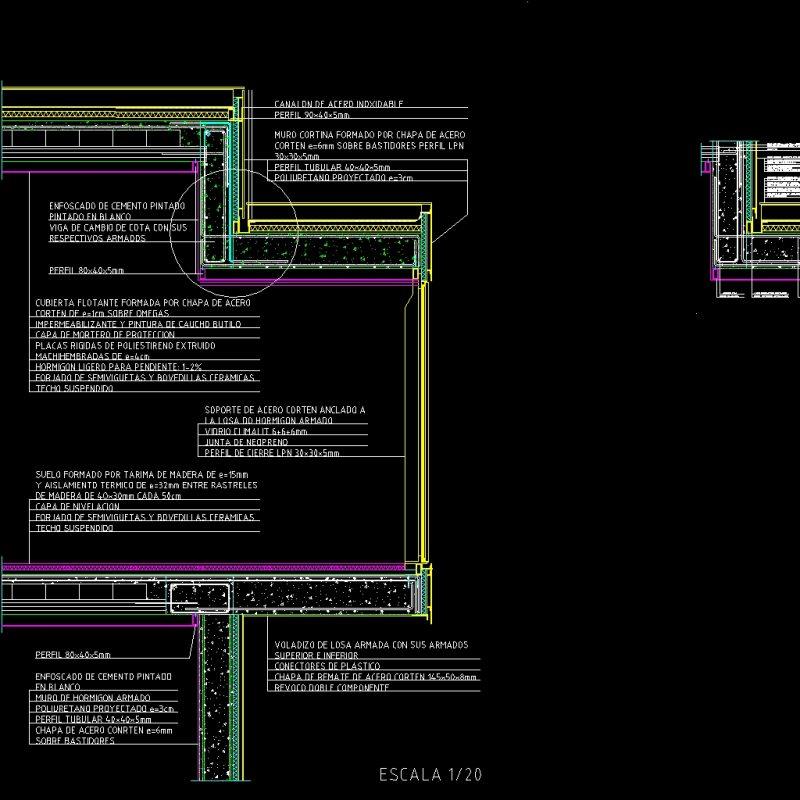 Floating Cover DWG Section for AutoCAD • Designs CAD