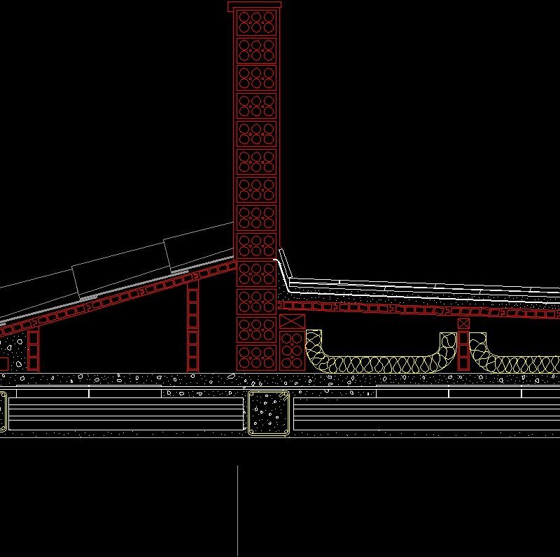 Gable Roof DWG Section for AutoCAD • Designs CAD