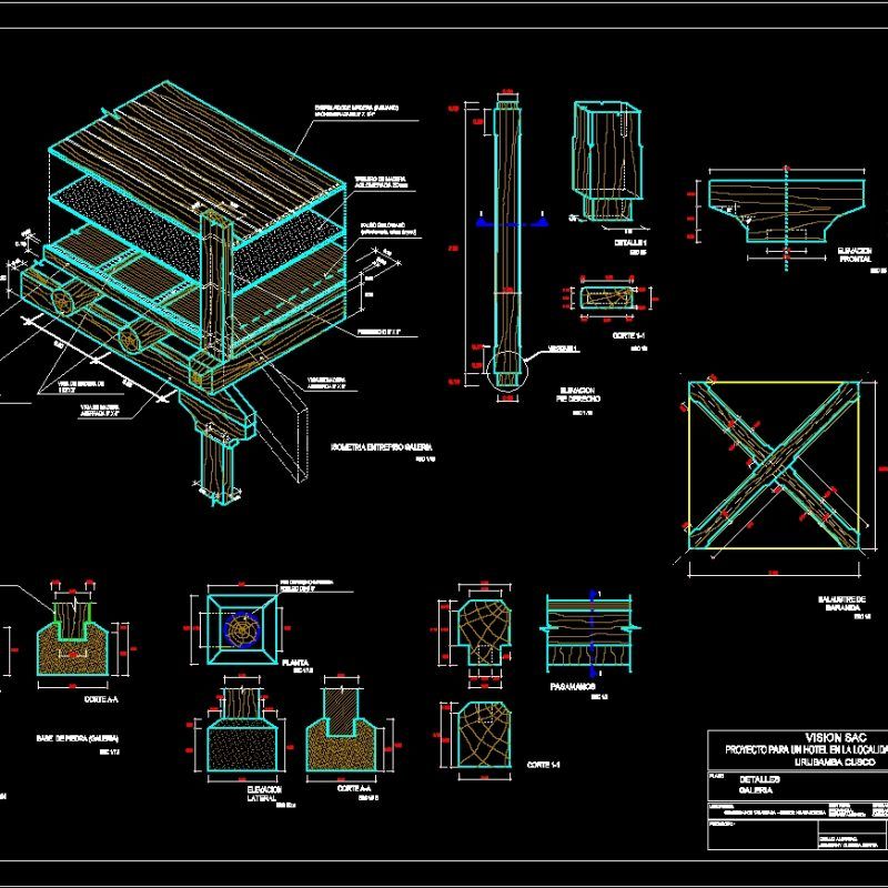 Gallery Details DWG Detail for AutoCAD • Designs CAD