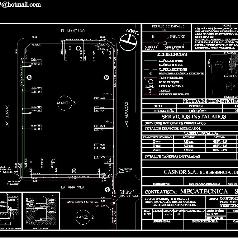 Gas System DWG Block for AutoCAD | DesignsCAD
