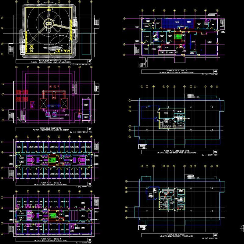 Heliport DWG Detail for AutoCAD | DesignsCAD