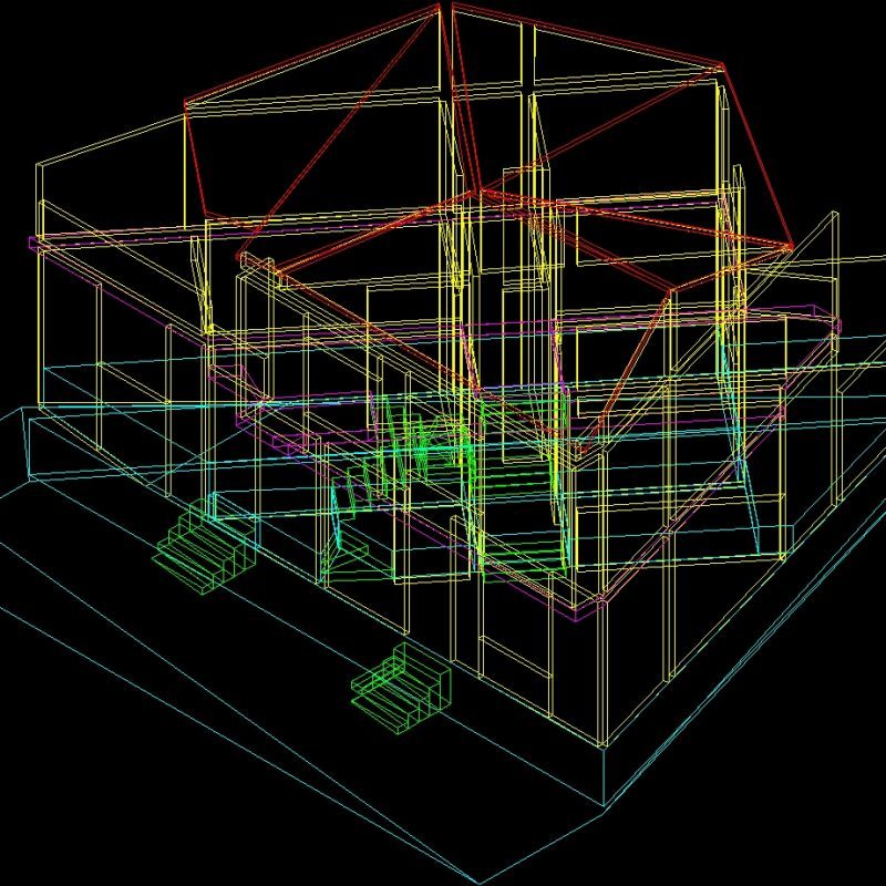 House 3D DWG Model for AutoCAD • Designs CAD