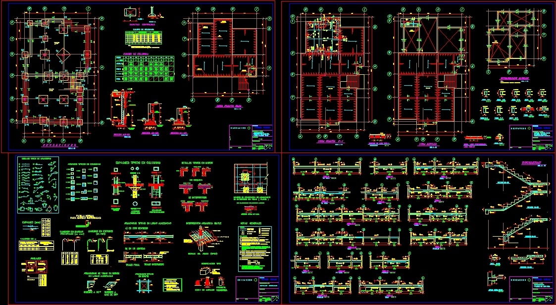 House Structural Plane DWG Detail for AutoCAD • Designs CAD