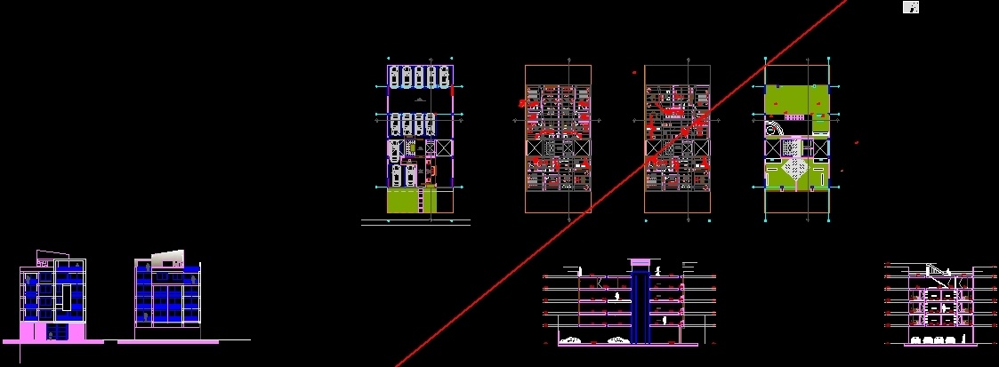Hydro-Sanitary Design Building - Plumbing DWG Block for AutoCAD ...