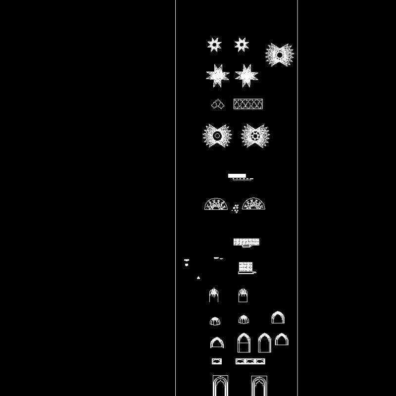 Islamic Art 2D DWG Elevation for AutoCAD • Designs CAD