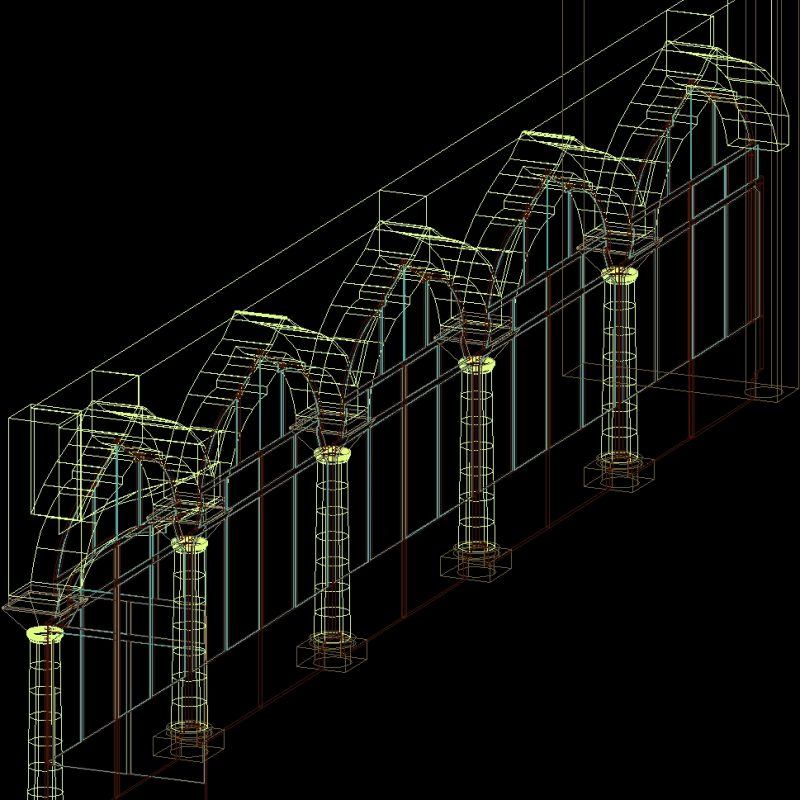 Islamic Mosque Porch DWG Block for AutoCAD • Designs CAD