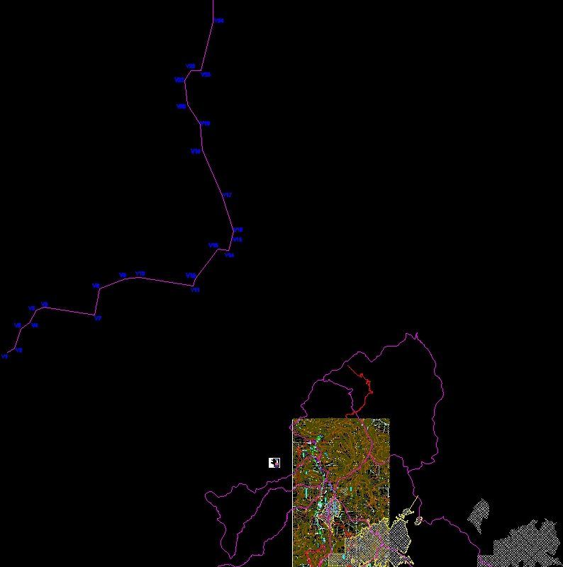 Line Of Electric Transmission DWG Detail for AutoCAD • Designs CAD