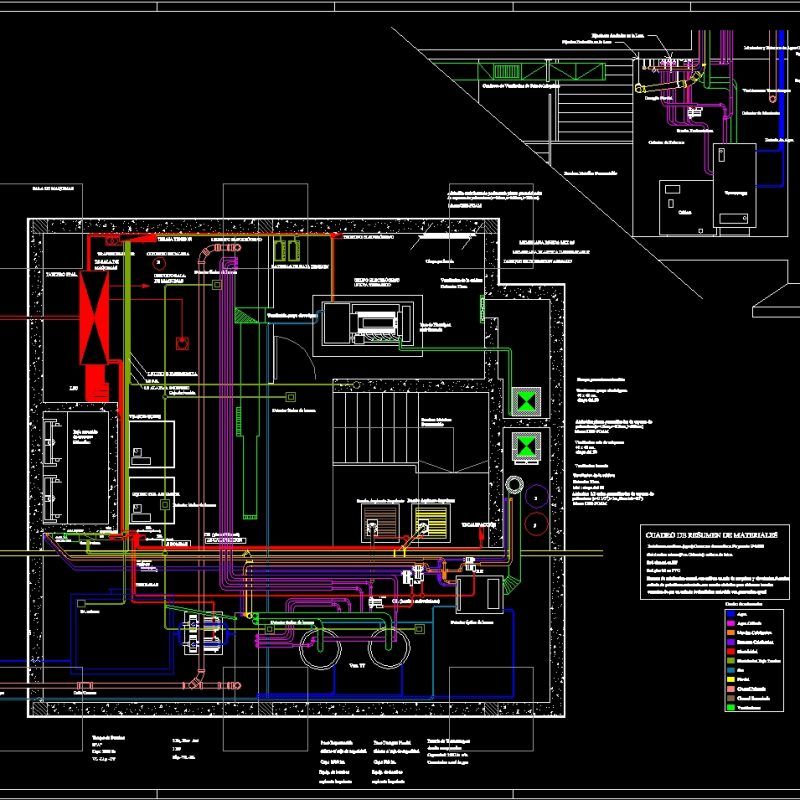 Machines Room DWG Section for AutoCAD • Designs CAD