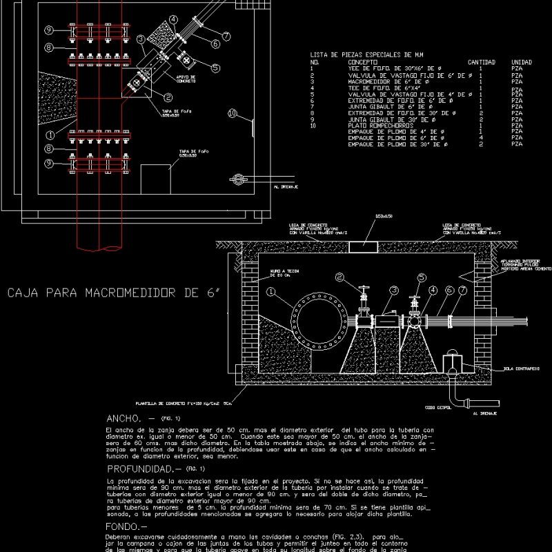 Meter General Net DWG Detail for AutoCAD | DesignsCAD