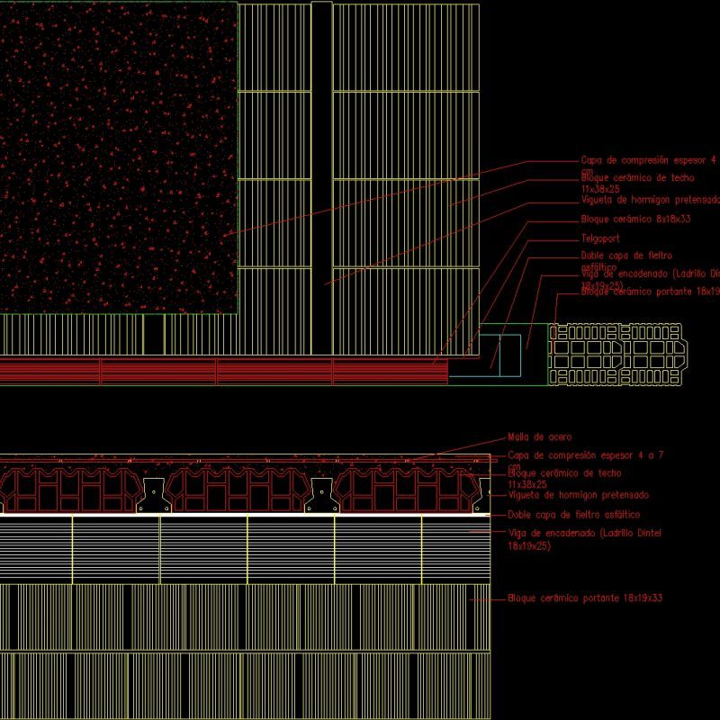 Mezzanin Amble Ceramic Block DWG Section for AutoCAD • Designs CAD