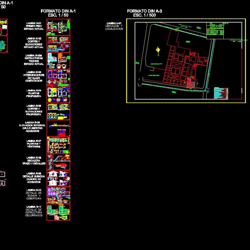 Music School Restoration DWG Section for AutoCAD • Designs CAD