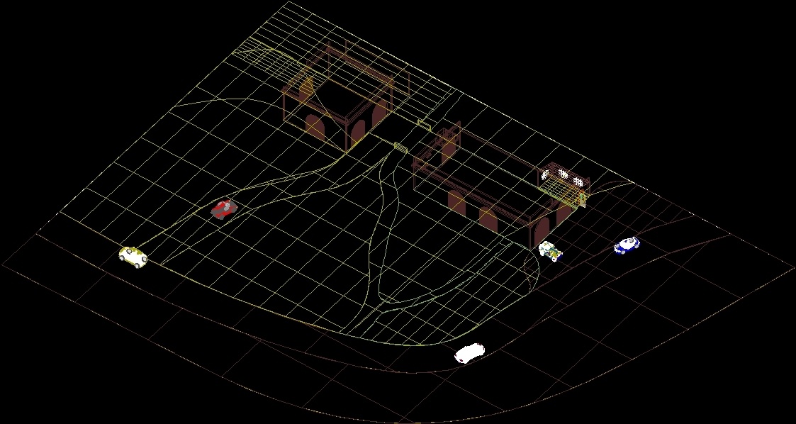 Old Fashioned Power Plant 3D DWG Model for AutoCAD | DesignsCAD
