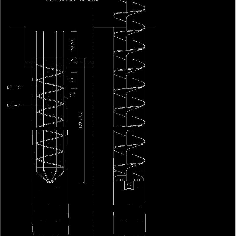 Plans Concrete Piles DWG Plan for AutoCAD • Designs CAD