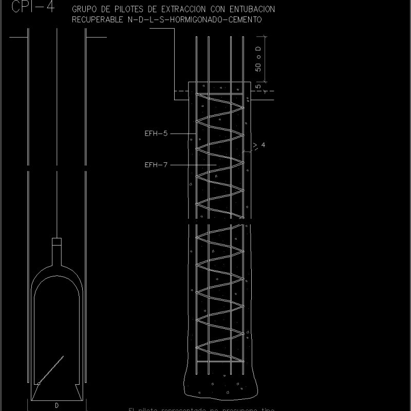 Plans Concrete Piles DWG Plan for AutoCAD | DesignsCAD