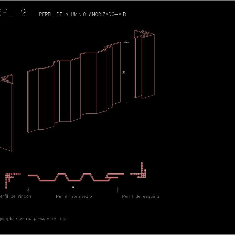 Plans Profiles Of Aluminum DWG Plan for AutoCAD • Designs CAD
