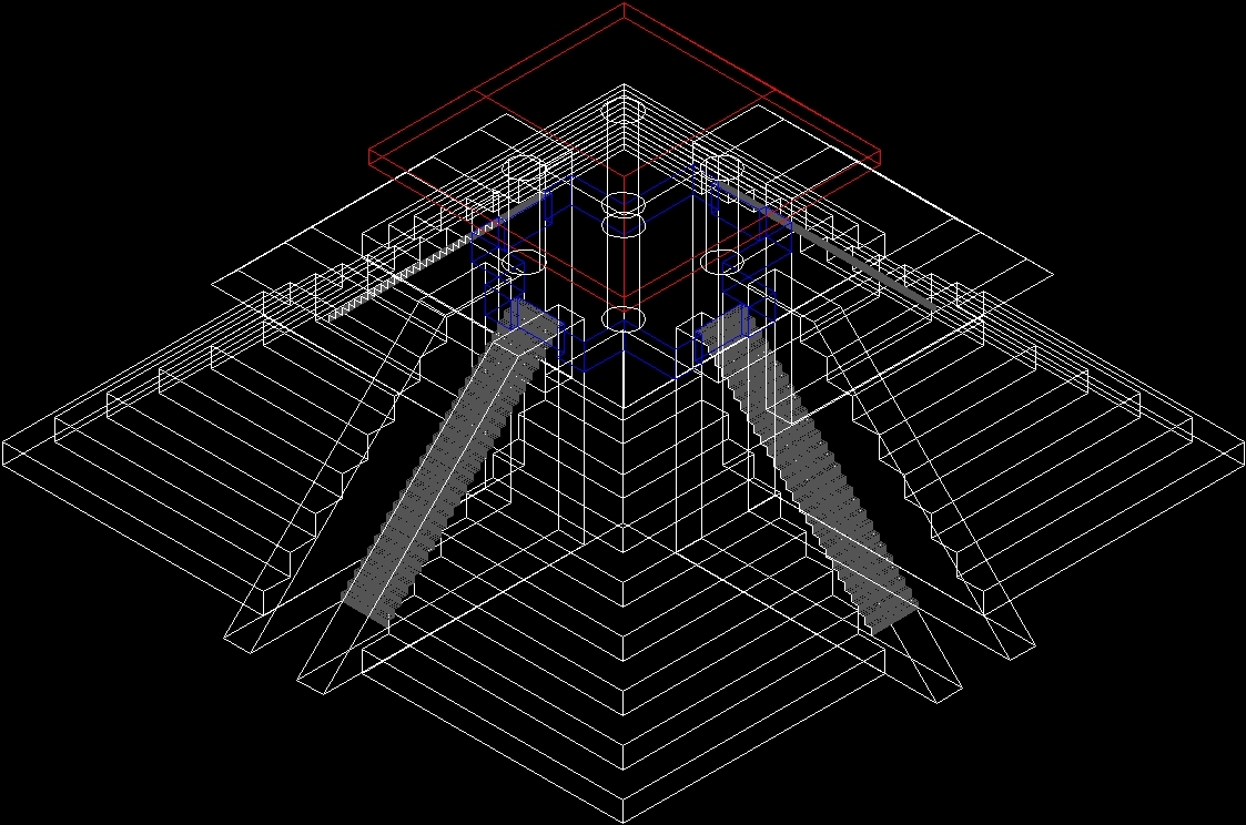 Pyramid 3D DWG Model For AutoCAD Designs CAD