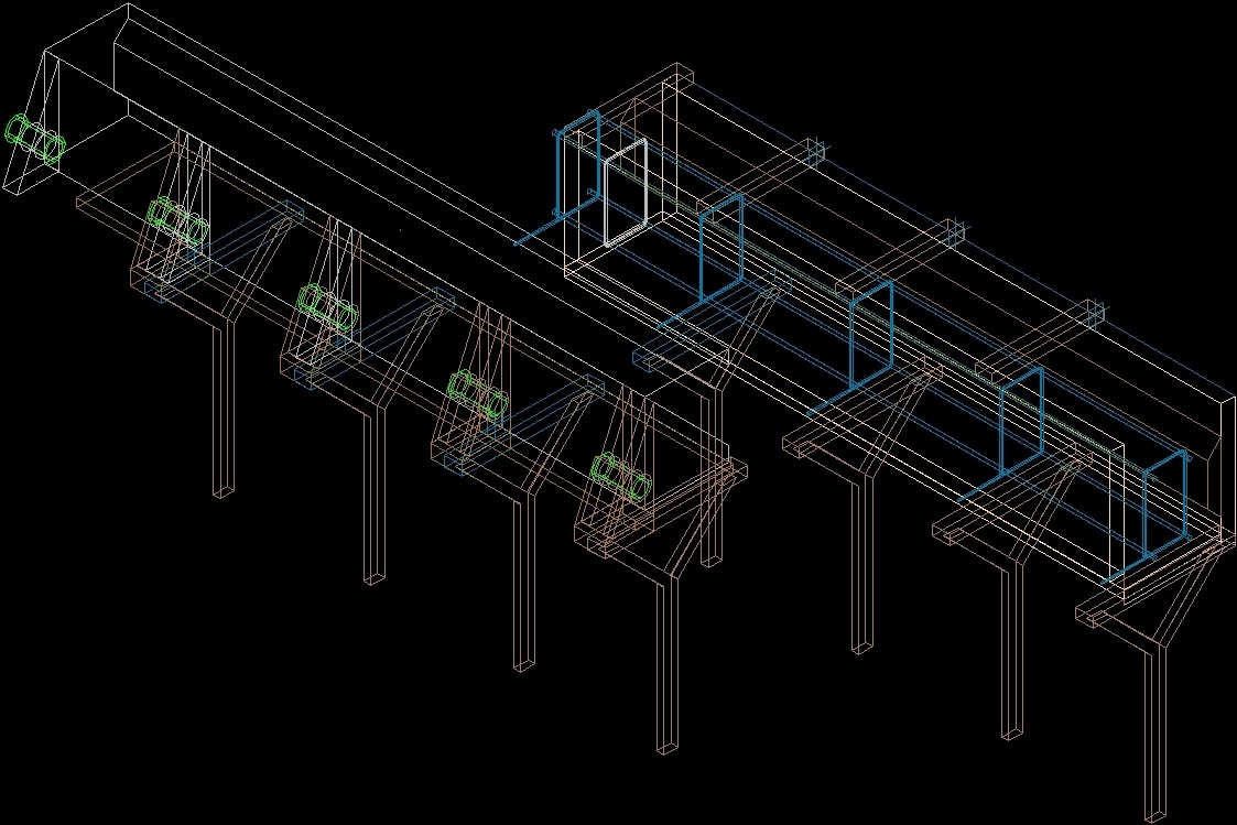 Reinforced Concrete Beam 3D DWG Detail for AutoCAD • Designs CAD