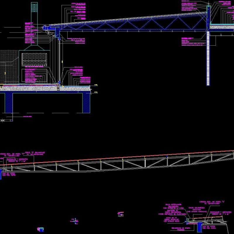 Roof Covering Details - Double Roof DWG Detail for AutoCAD • Designs CAD