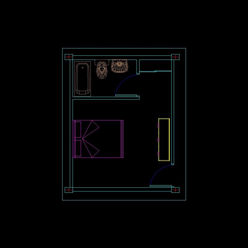 Room 3D DWG Model for AutoCAD • Designs CAD