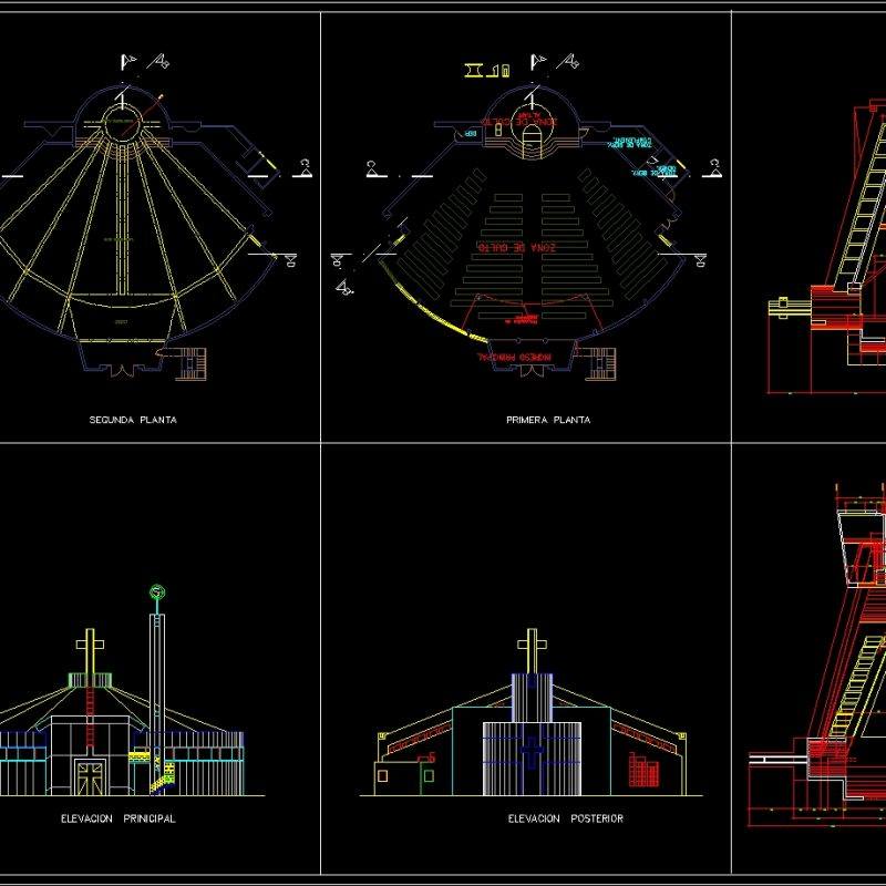 San Agustin Church DWG Section for AutoCAD • Designs CAD
