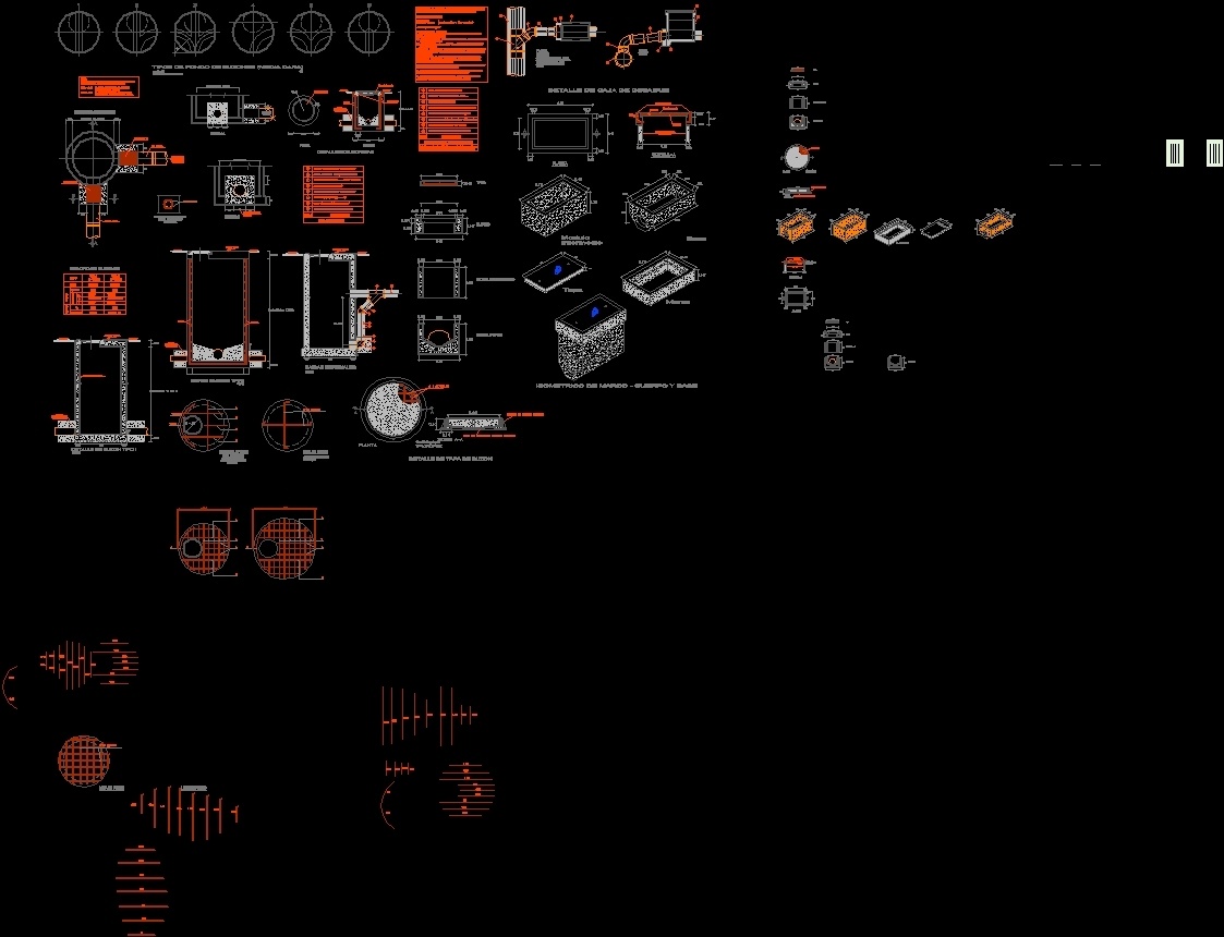 Sanitary Installation Details Of Boxes DWG Detail for AutoCAD • Designs CAD