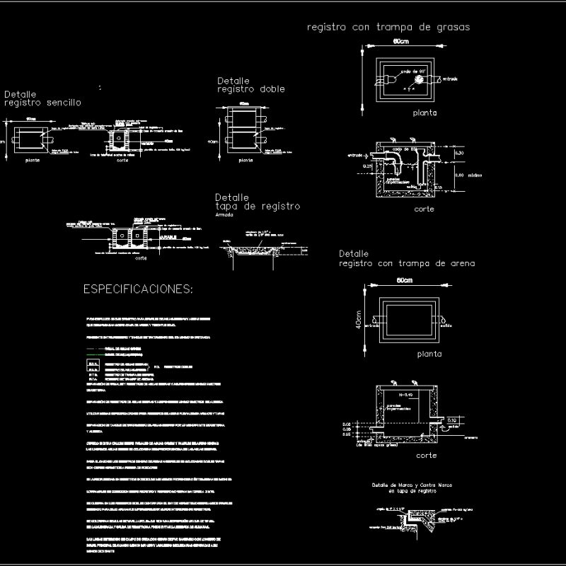 Sanitary Registers DWG Block for AutoCAD • Designs CAD