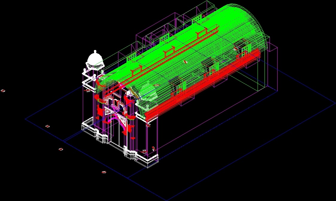 Santa Maria Maranga Church 3D DWG Model for AutoCAD • Designs CAD