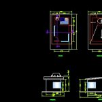 Security Guard Booth, Police Box DWG Plan for AutoCAD • Designs CAD