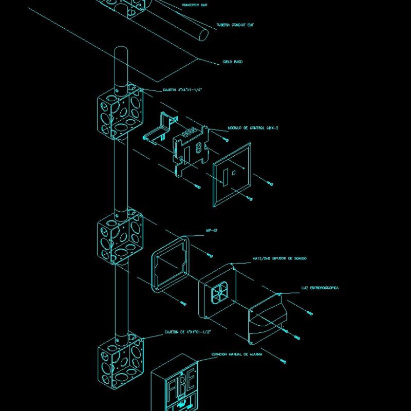 Sound Diffuser DWG Block for AutoCAD • Designs CAD