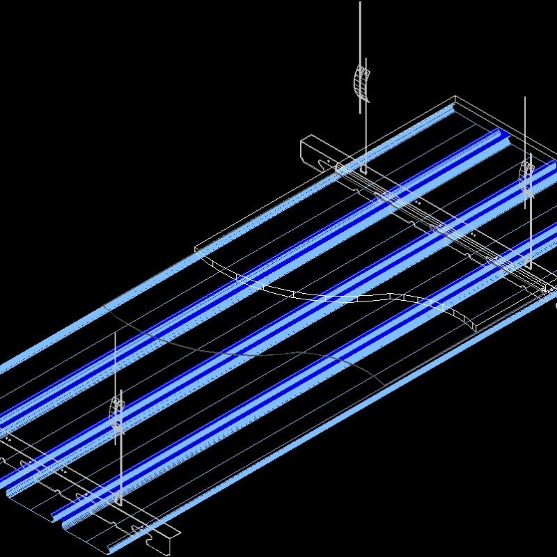 Suspended Ceiling 3D DWG Detail for AutoCAD • Designs CAD