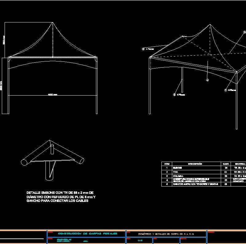 Tent Fairground DWG Block for AutoCAD • Designs CAD