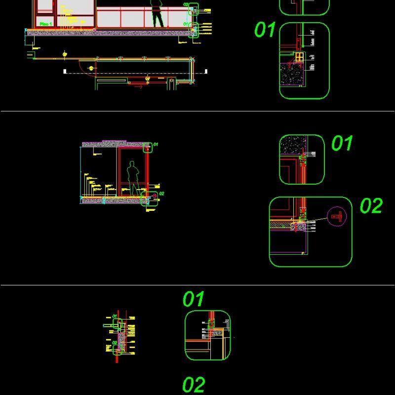 Terrace Balcony - Details DWG Detail for AutoCAD • Designs CAD