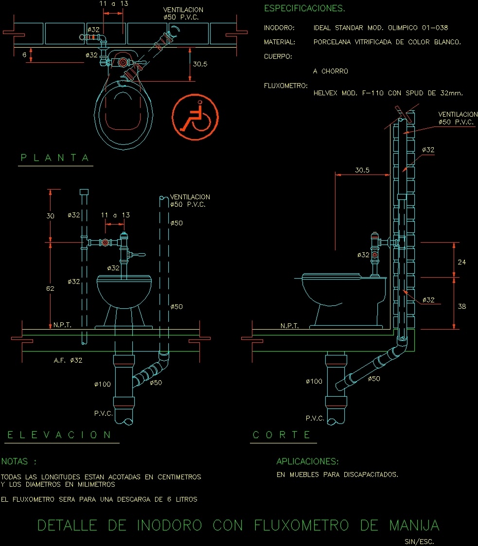 Toilet With Airflow Meter And Handle DWG Block for AutoCAD • Designs CAD