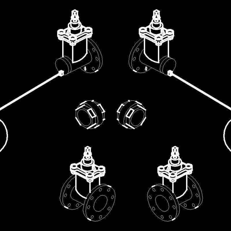 Valve Elastic Close - Isometric View DWG Block for AutoCAD • Designs CAD