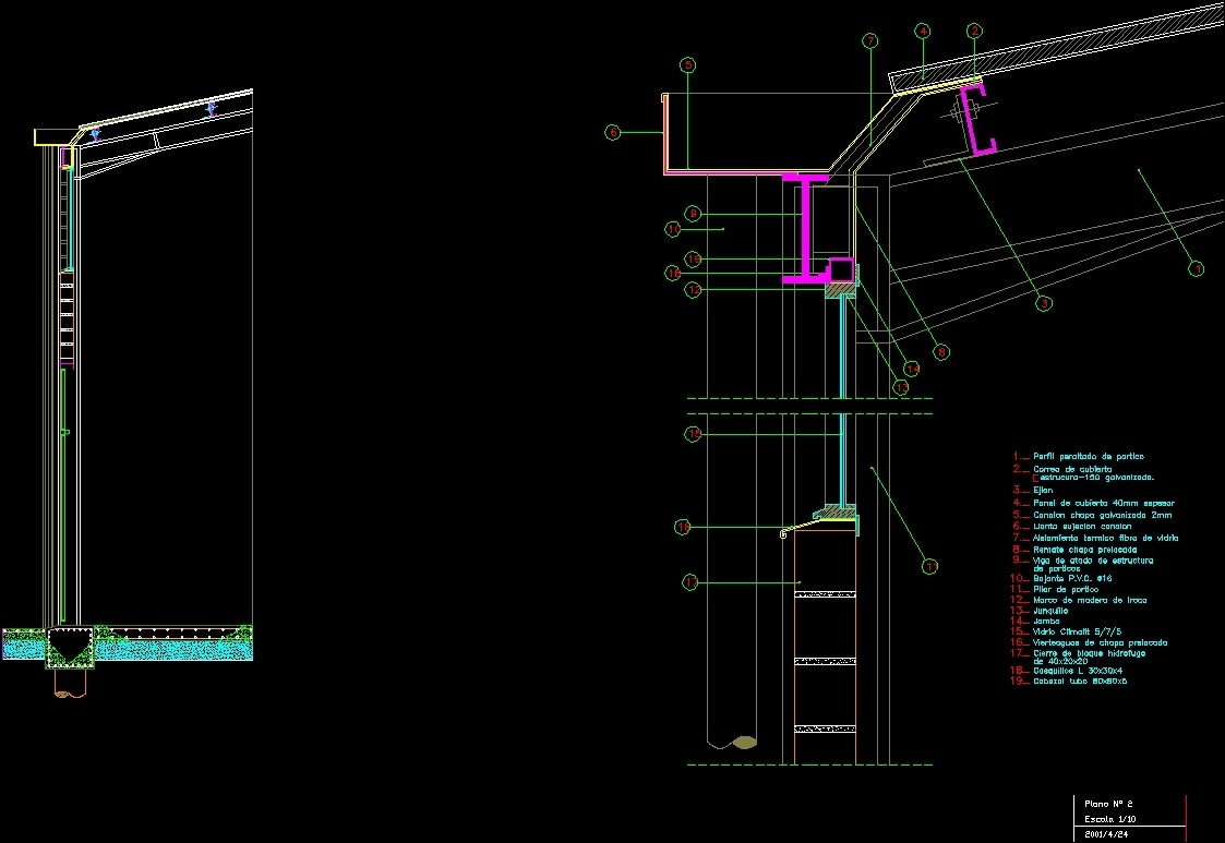Vertical Support Of Industrial Nave DWG Section for AutoCAD • Designs CAD