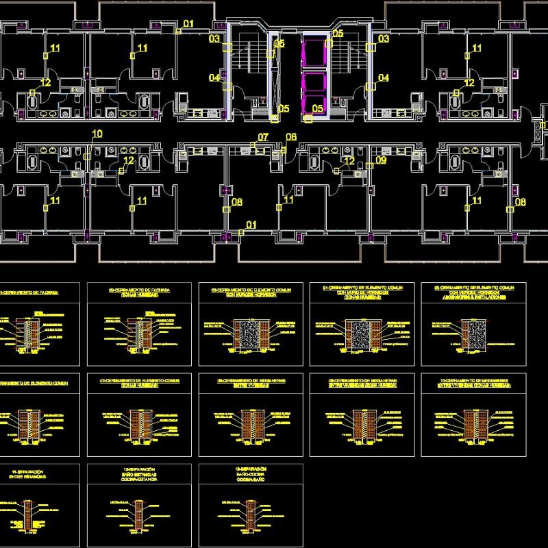 Walls - Brick - Details DWG Detail for AutoCAD • Designs CAD
