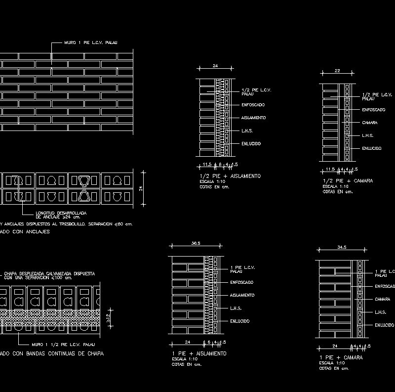 Walls - Brick DWG Block for AutoCAD • Designs CAD