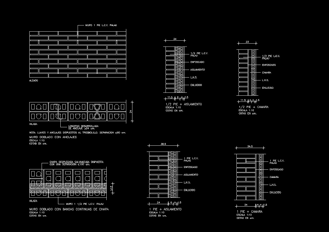 Walls Brick DWG Block For AutoCAD Designs CAD