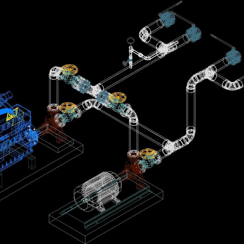 Water Pump 3D DWG Model for AutoCAD • Designs CAD
