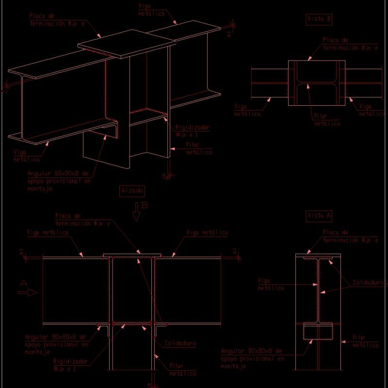 Weldin Metallic Structure DWG Block for AutoCAD • Designs CAD
