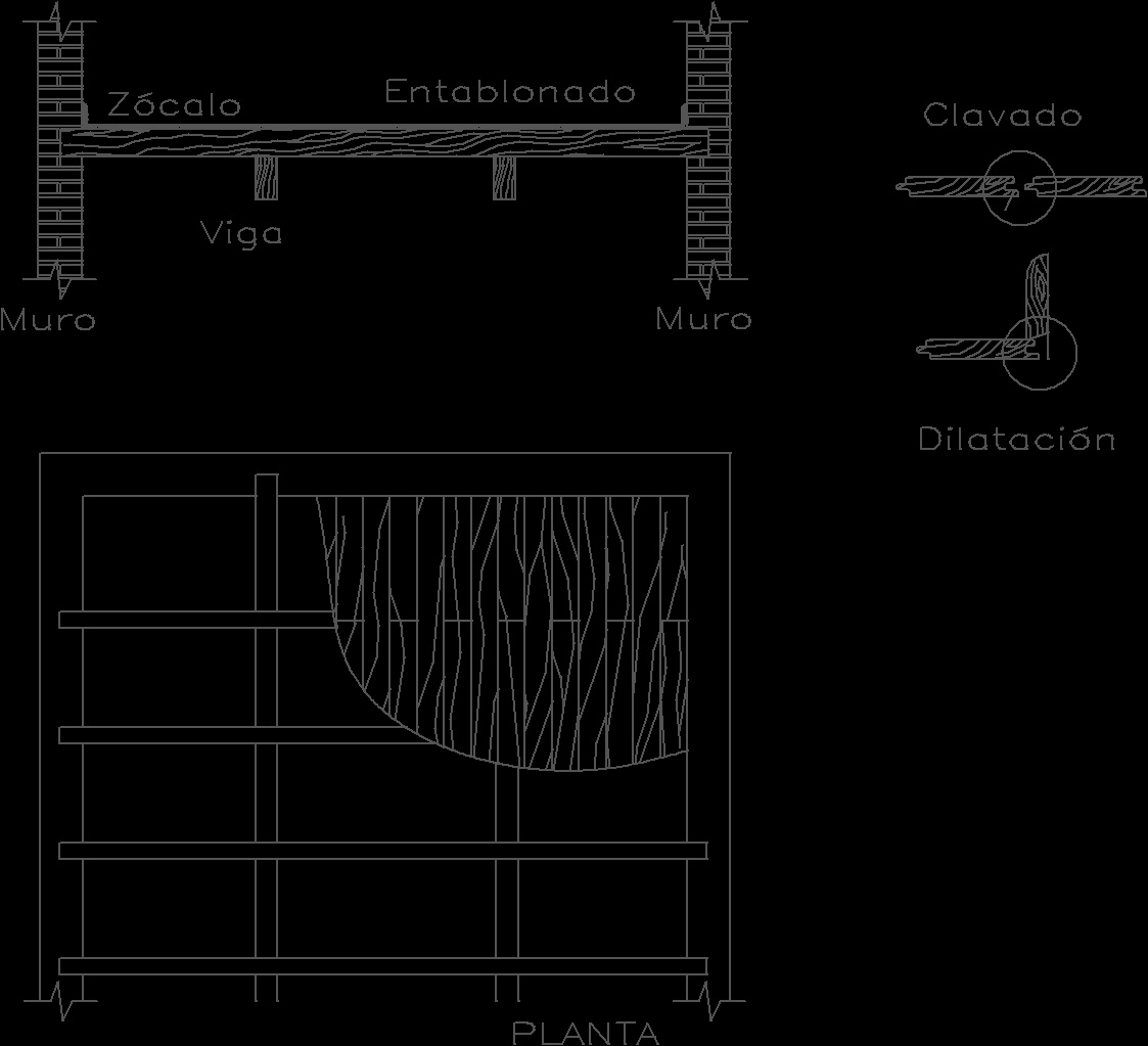 Wood Floor Framing Details DWG Detail for AutoCAD • Designs CAD
