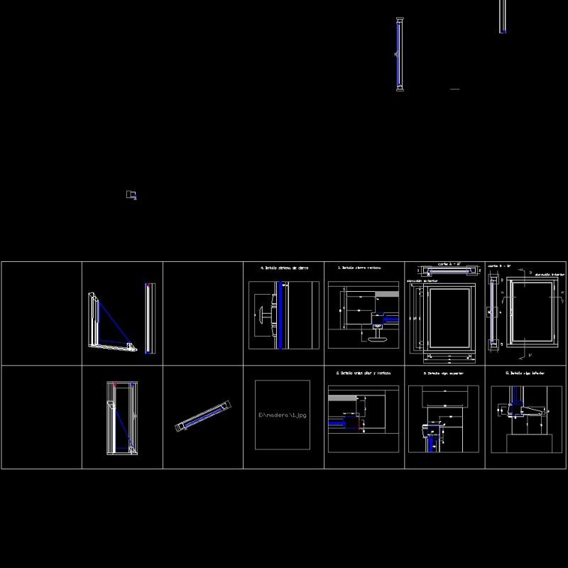 Wooden Window DWG Detail for AutoCAD • Designs CAD