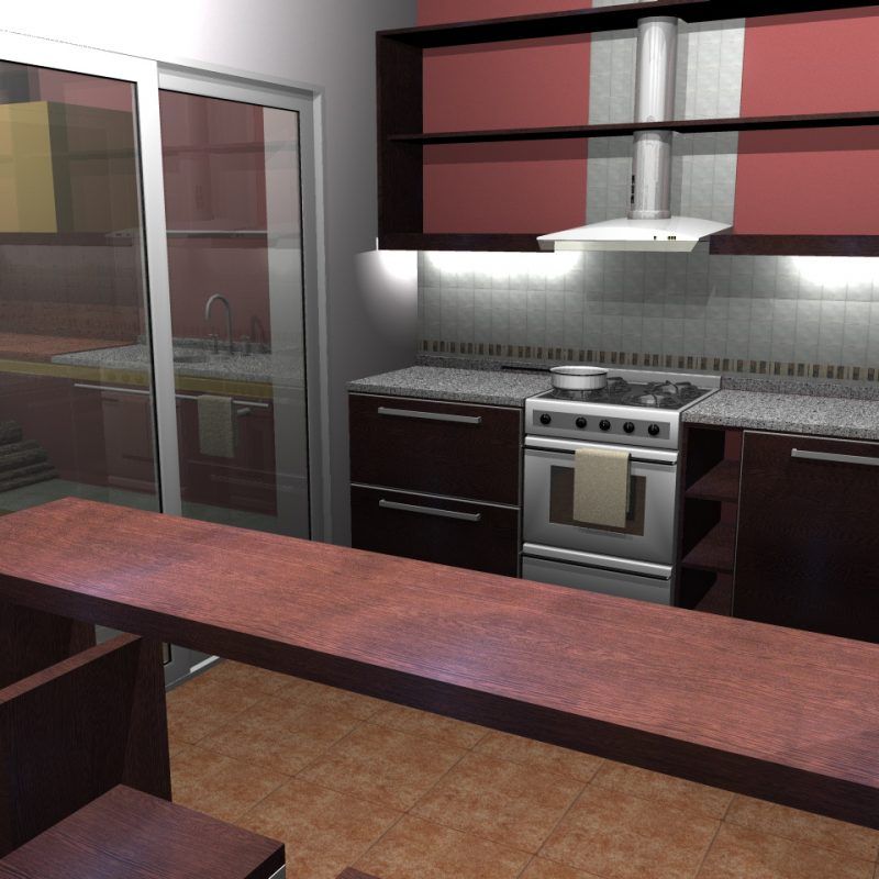 Kitchen 3D DWG Detail for AutoCAD • Designs CAD