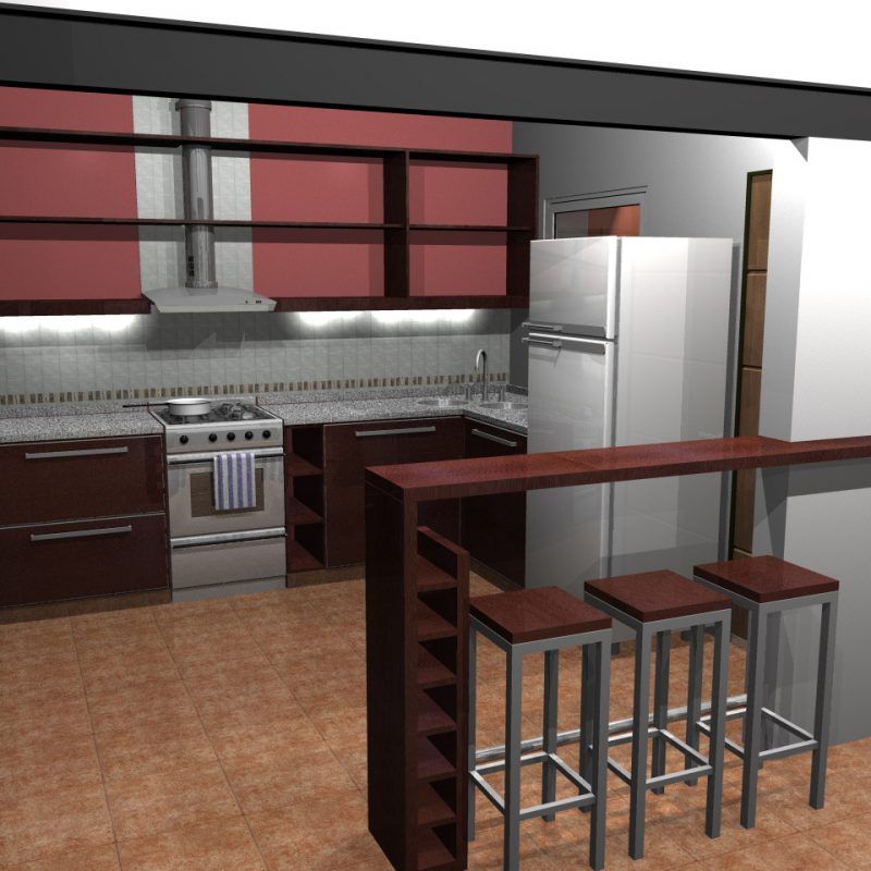 Kitchen 3D DWG Detail for AutoCAD • Designs CAD